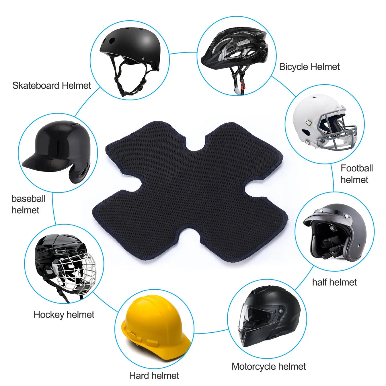 Calm Liner Anti-Sweat Helmet Drycool Pad