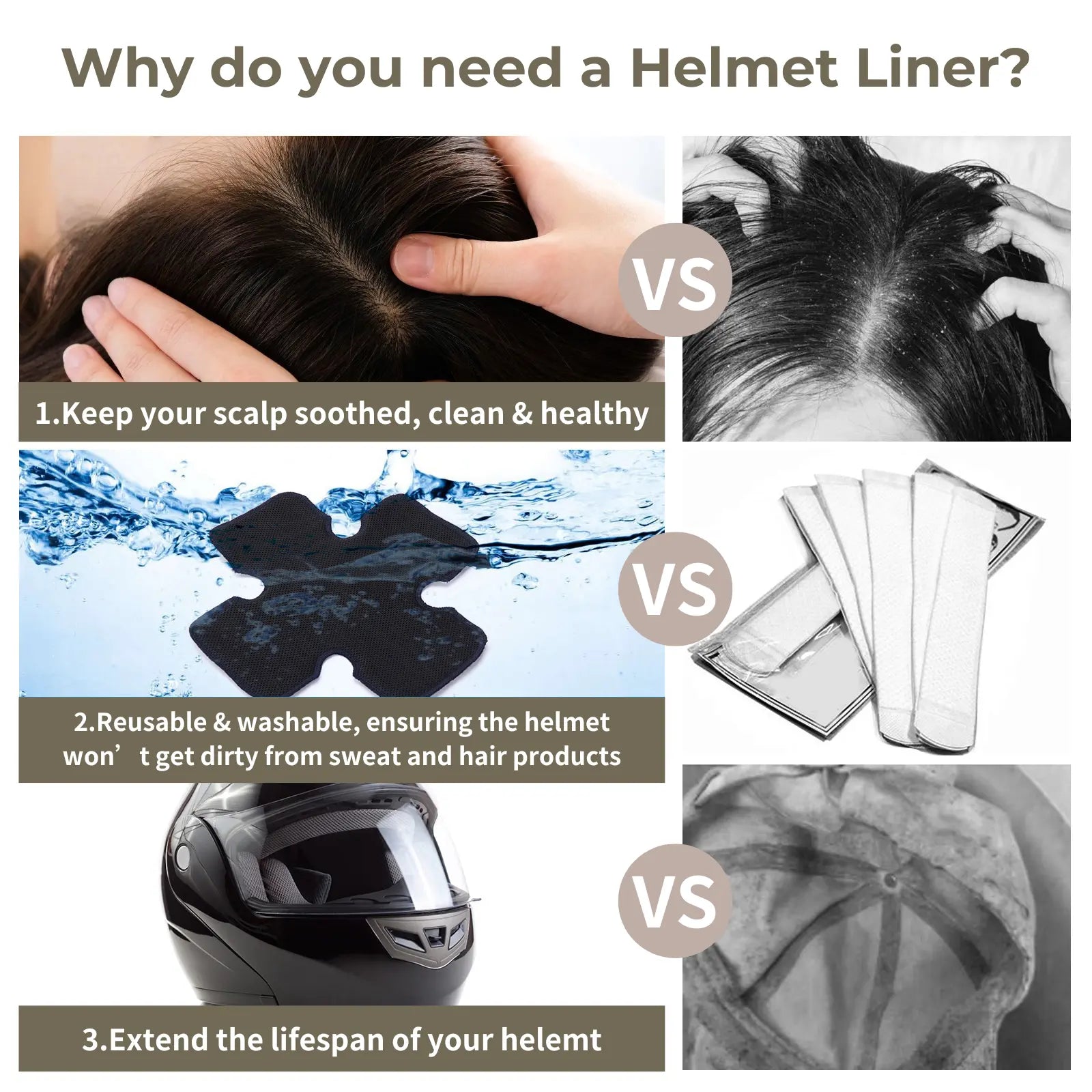 Calm Liner Anti-Sweat Helmet Drycool Pad